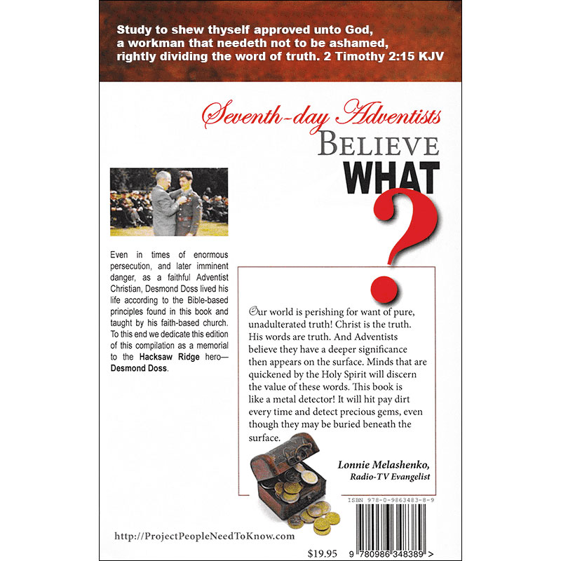 Seventh-day Adventists Believe What? – Homeward Publishing Ministries