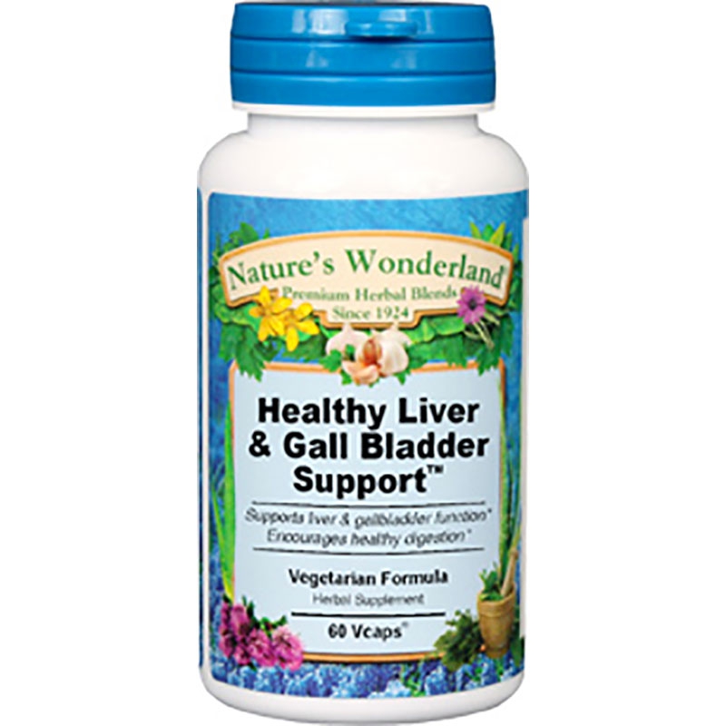Healthy Liver and Gall Bladder Support - 450 mg, 60 Vcaps (Nature's ...