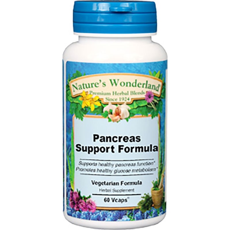 Pancreas Support Formula - 575 mg, 60 Vcaps (Nature's Wonderland)