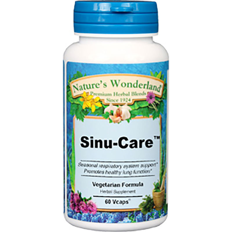 Sinu-Care – 525 mg 60 Vcaps (Nature’s Wonderland) – Homeward Publishing ...